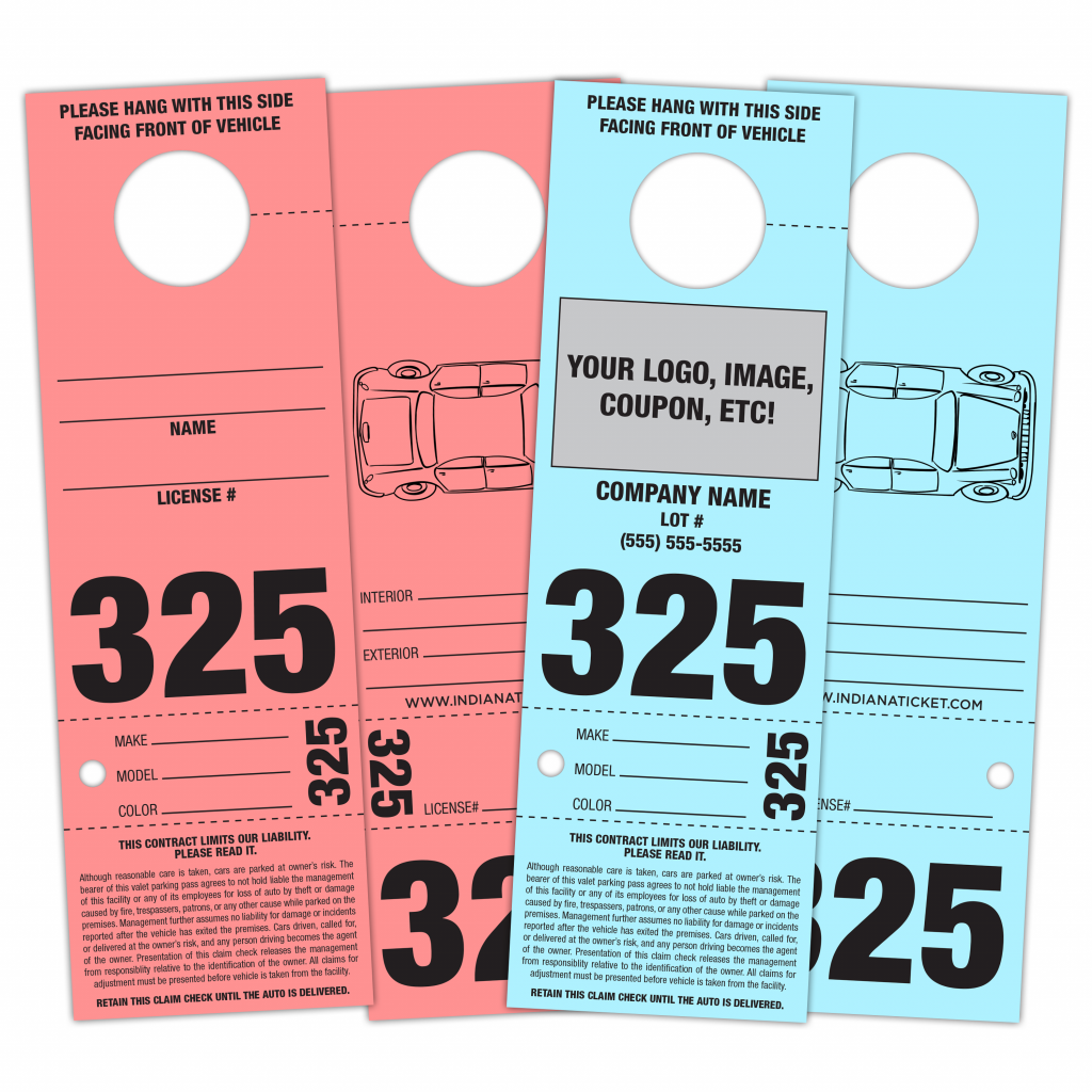 Parking Hangtags – Indiana Ticket Company