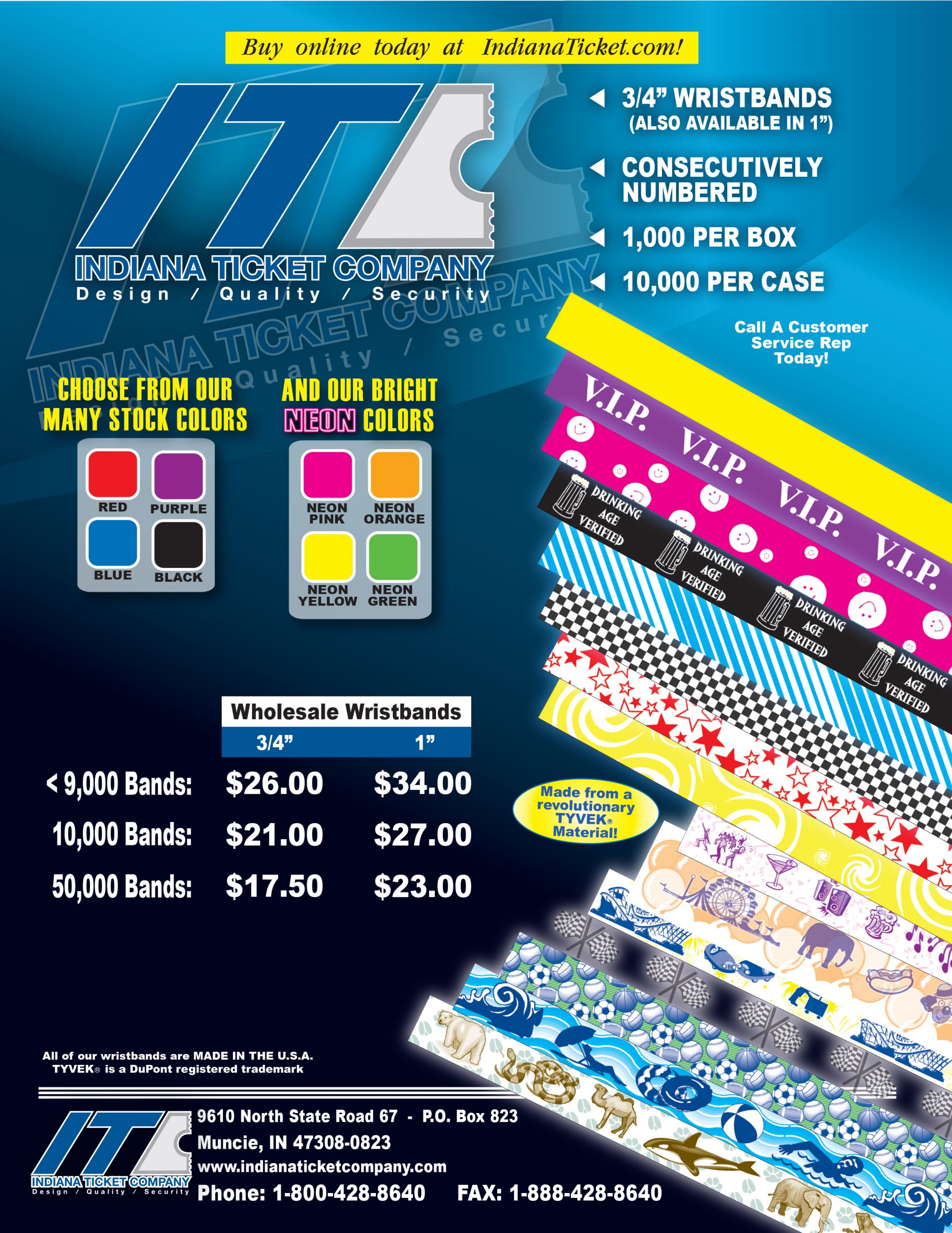 Price Lists – Indiana Ticket Company